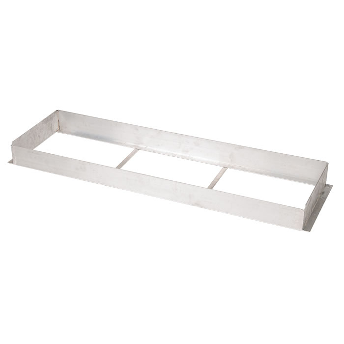 Einbaurahmen aus Aluminium für Absprungbalken 122 x 34 x 10 cm | Sportastic